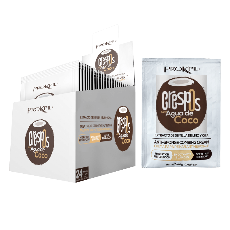 CREMA DE PEINAR PROKPIL*40ML CRESPOS AGUA DE COCO