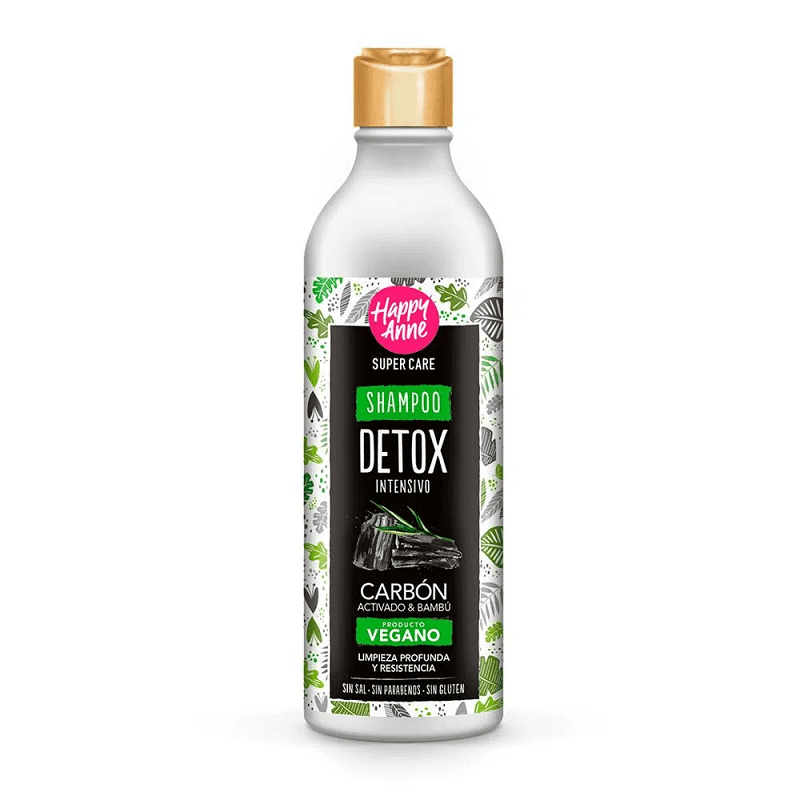 SHAMPOO HAPPY ANNE*340ML CARBON ACTIVADO & BAMBOO