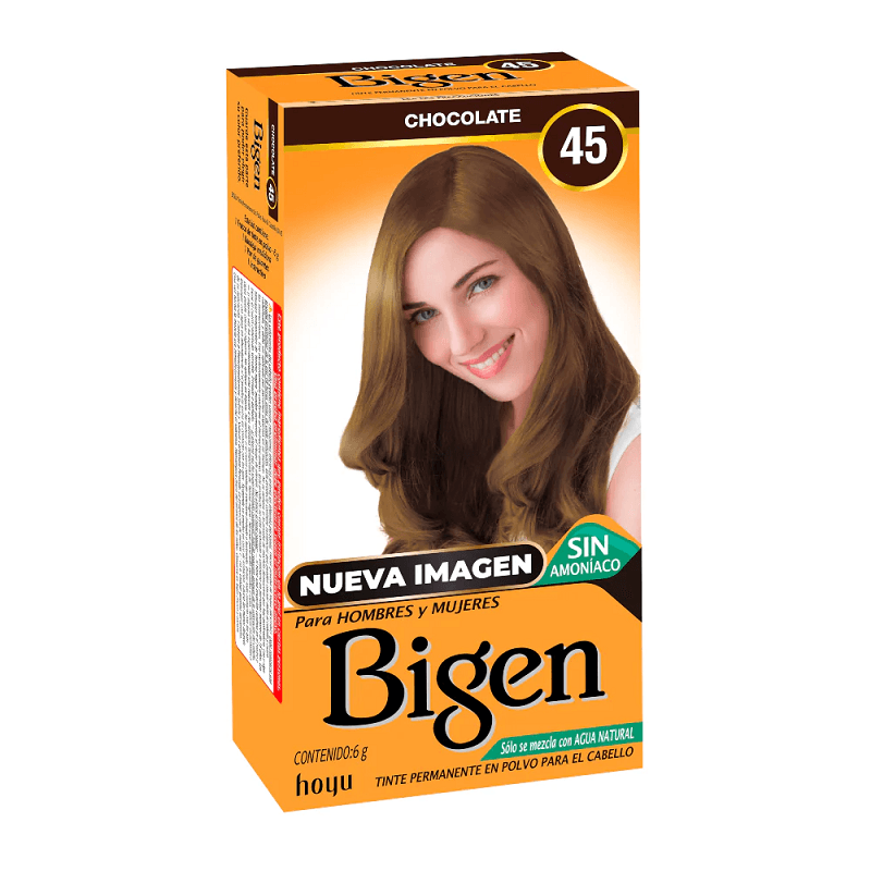 TINTE BIGEN*6G TRADICIONAL #45 CHOCOLATE