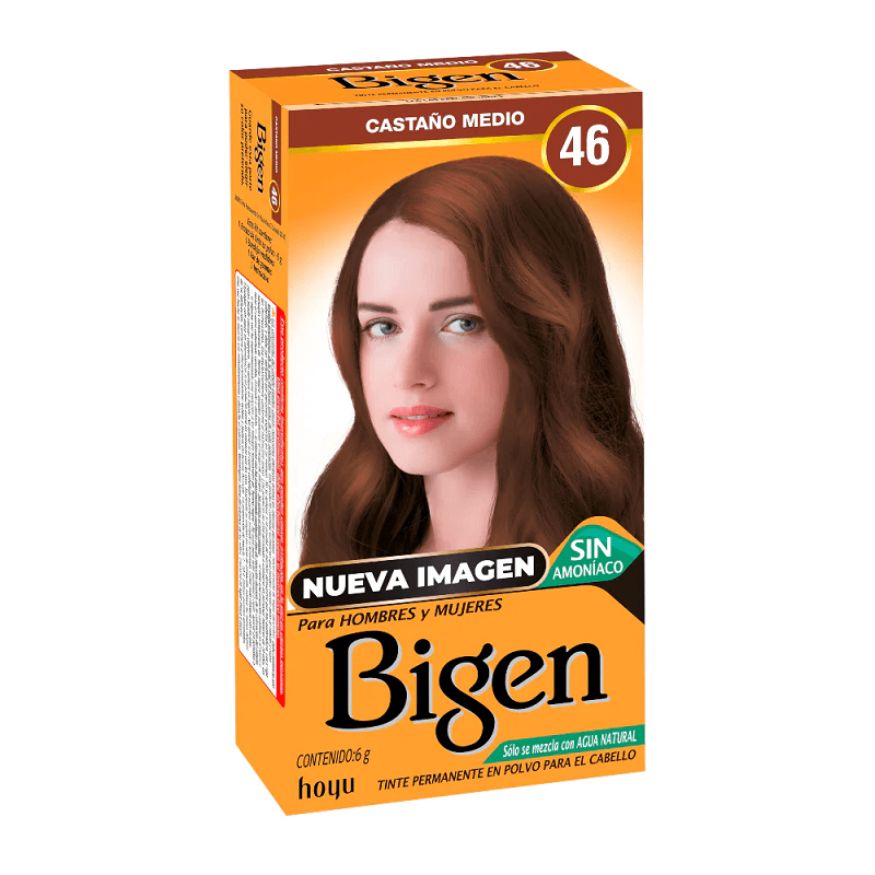 TINTE BIGEN*6GR TRADICIONAL #46 CASTAÑO CAFE CLARO