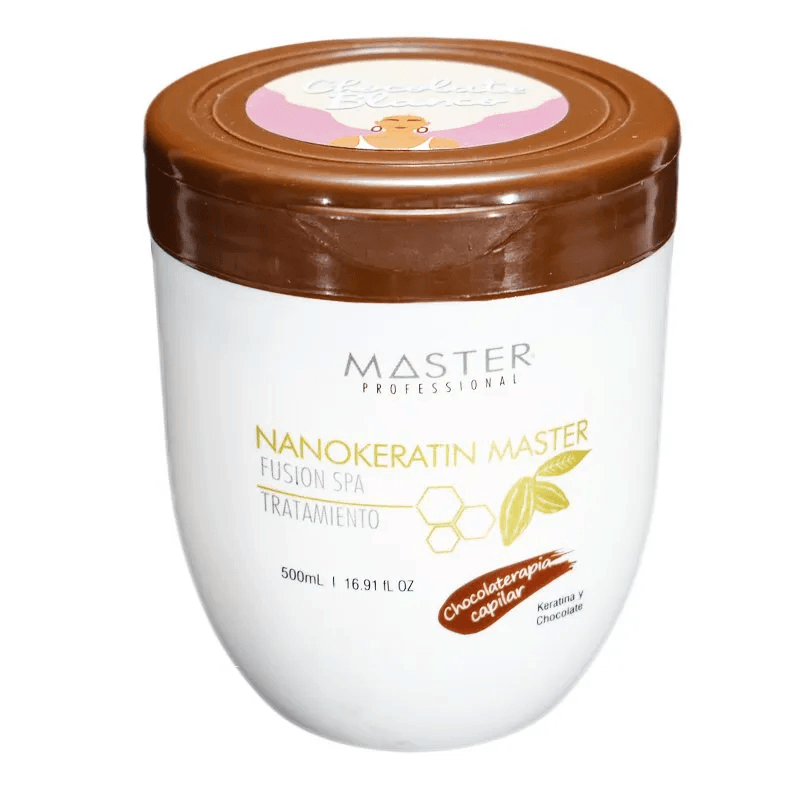 TRATA MASTER*500ML NANOKERATINA CHOCOLATE BLANCO