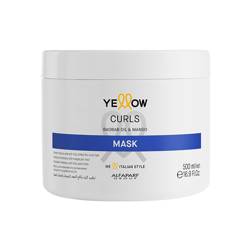 MASCARILLA CAPILAR YELLOW*500ml CURLS MASK