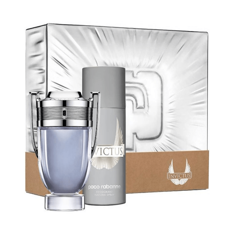 KIT PACO RABANNE*2UND PERFUME INVICTUS*100ML+DESODORANTE*150ML