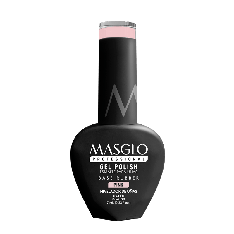 ESMALTE MASGLO*7ML SEMI BASE RUBBER PINK